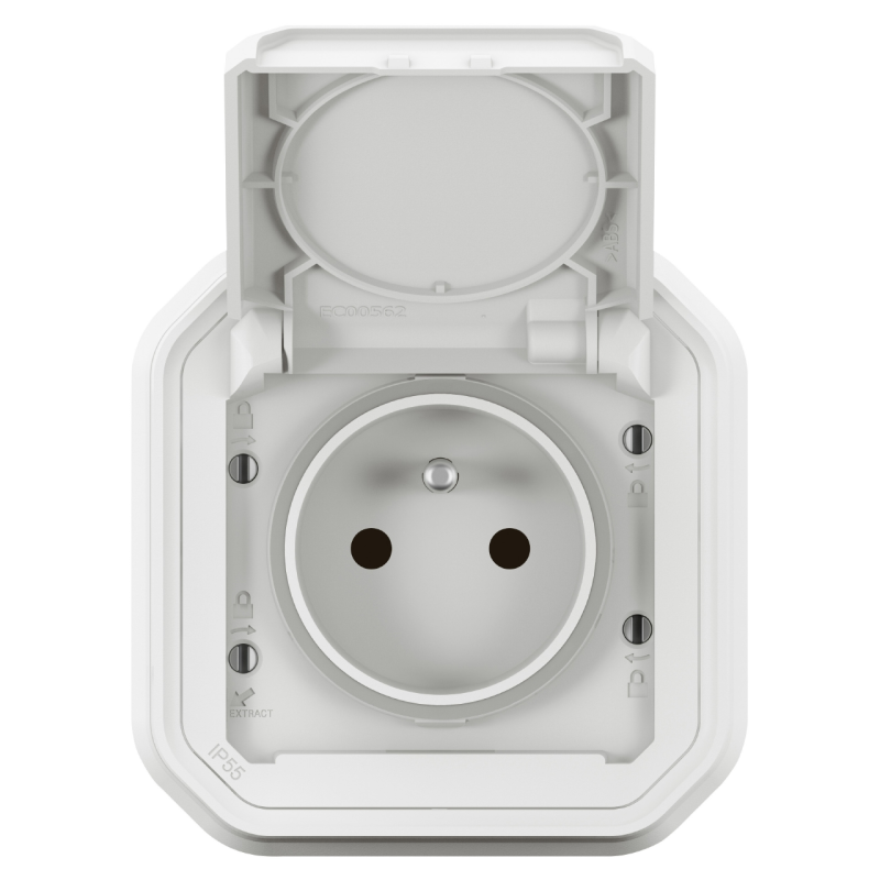 Legrand 070034 Socket outlet with shutter Plexo complete built-in with