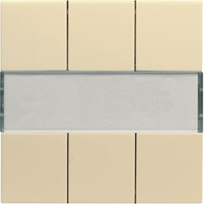 Hager Kallysta enjoliveur 6 touches KNX coloris Dune - WKT906D