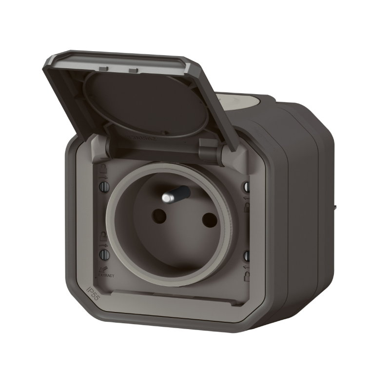 Legrand 070027 Socket outlet with shutter Plexo complete