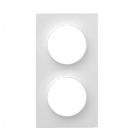 Schneider Electric S520704 Odace Styl - plaque 2 postes horizontaux ou