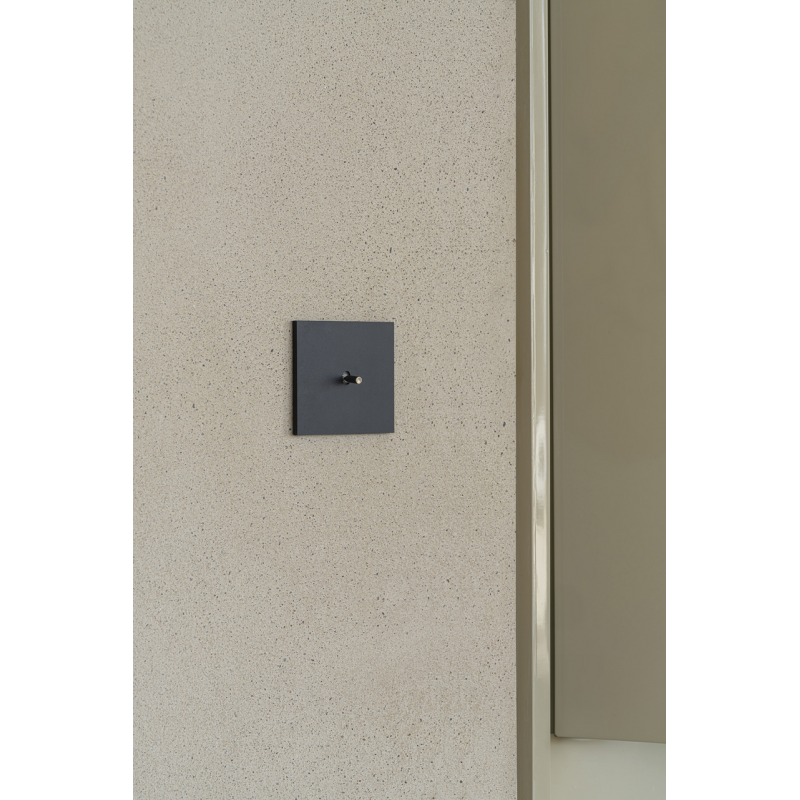 Modelec 194818 Switch plate Désir Matt black simple TV