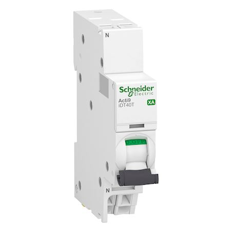 Schneider Electric A9PA2620 Acti9 iDT40 XA - disjoncteur modulaire - bornes auto - 1P+N - 20A ...