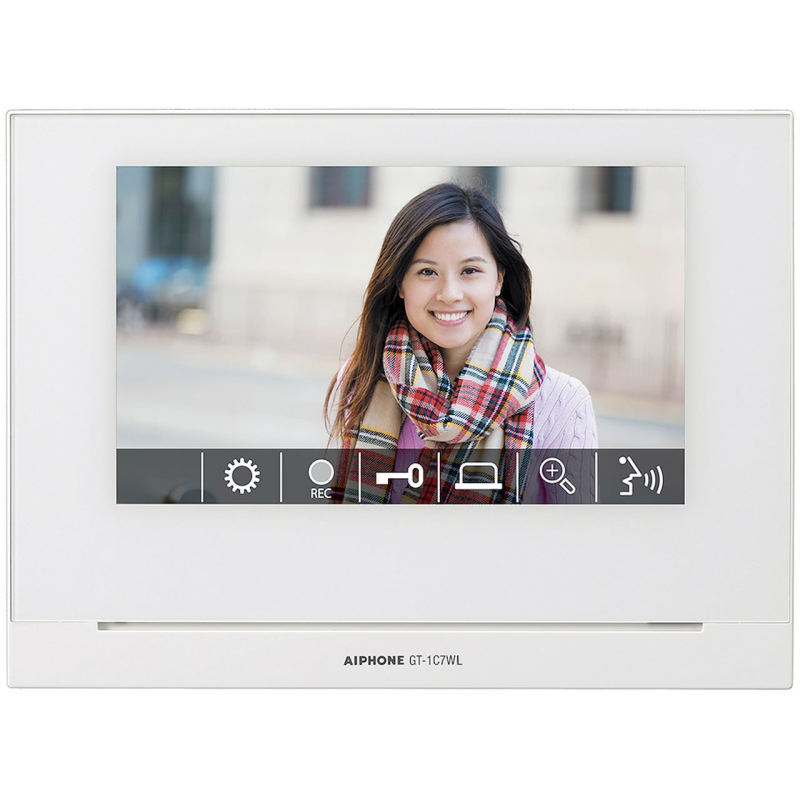 Aiphone GT1C7WL Monitor hands-free screen 7' memory zoom 9 zones