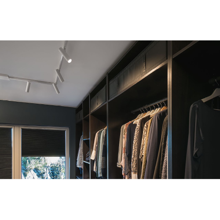 Zip Tube Mini spot rail 1 allumage noir 900lm 3000K Ra 98 coupure de phase