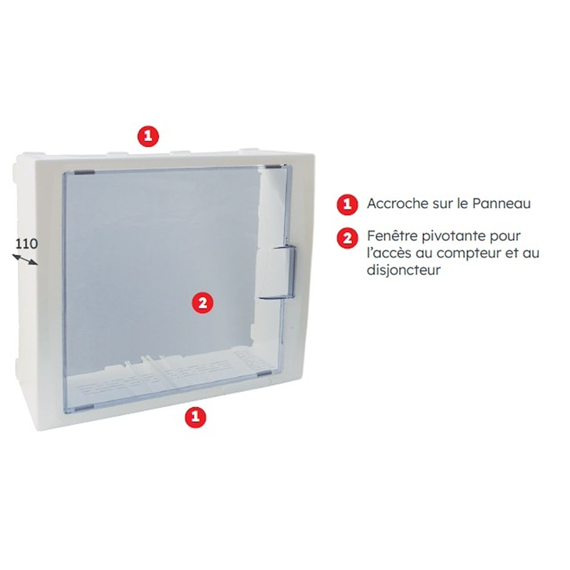 Michaud P474 Trim for control panel CBE + Linky - 3660835144743