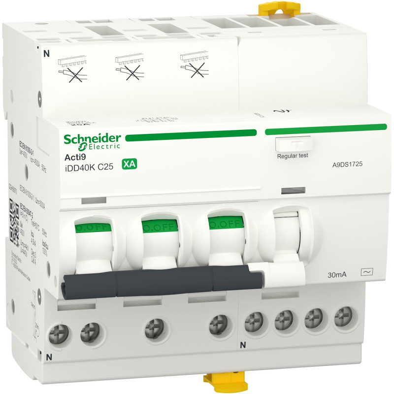 Differential circuit breaker "departure" automatic terminals 25A ...