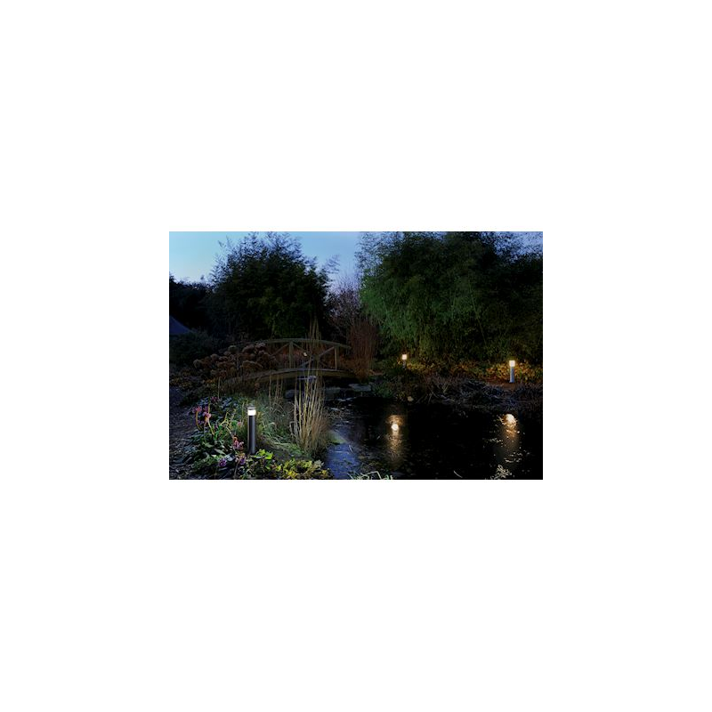 SLV 230066 VAP SLIM 60 borne extérieure inox brossé E27 20W max IP44