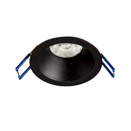 Europole 26820 Spot DECO GU10 rond 1 tête fixe noir mat IP20