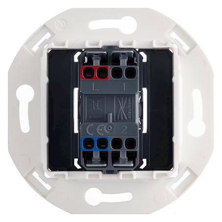 Modelec 087-010WBL Mecanismo bidireccional o pulsador blanco para