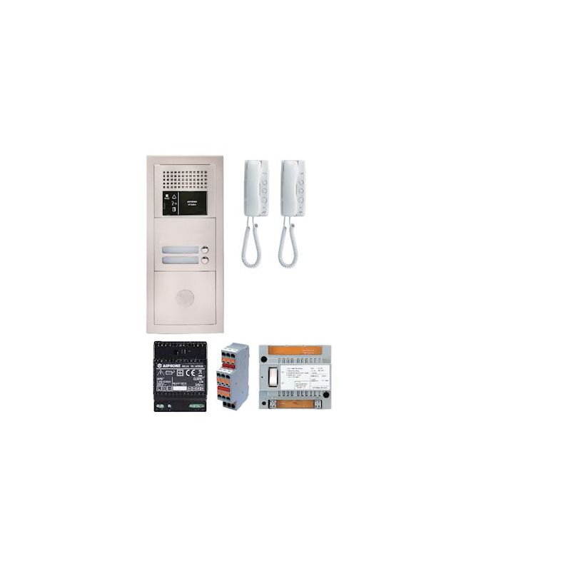 Aiphone GTBA2E Pack audio 2 bp encastré module vigik centrale 2 gt1d