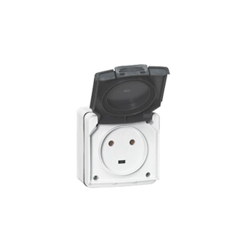 Legrand 091655 Plug watertight 2P+T 20A Plexo complete IP55