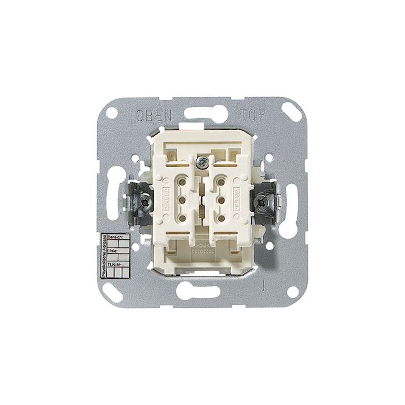 Jung France Bonton poussoir BCU 2 voies KNX, version - 4072.01LED