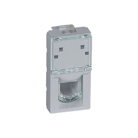 Legrand 079231 Prise rj11 mosaic - 4 contacts - 1 mod - alu