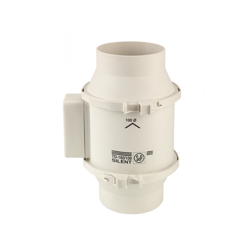 S&P Unelvent 250002 Ventilateur de conduit ECOWATT 80/180 m3/h moteur