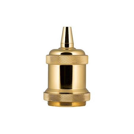 Retro Alu socket E27 Gold