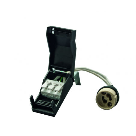 Europole 27841 Spot DECO GU10 carré 2 têtes orientable alu laqué IP20